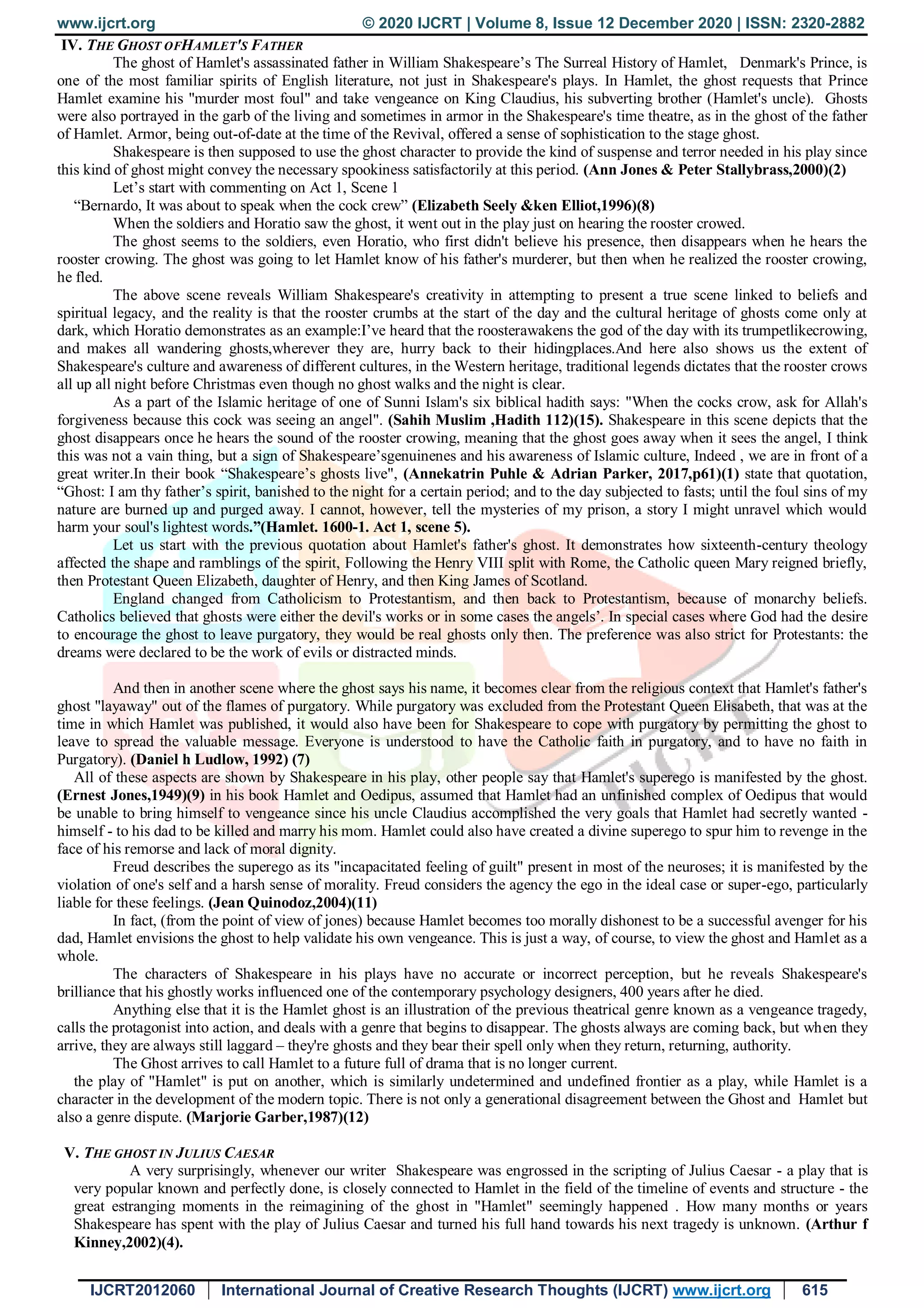 Ghosts in shakespear plays | PDF