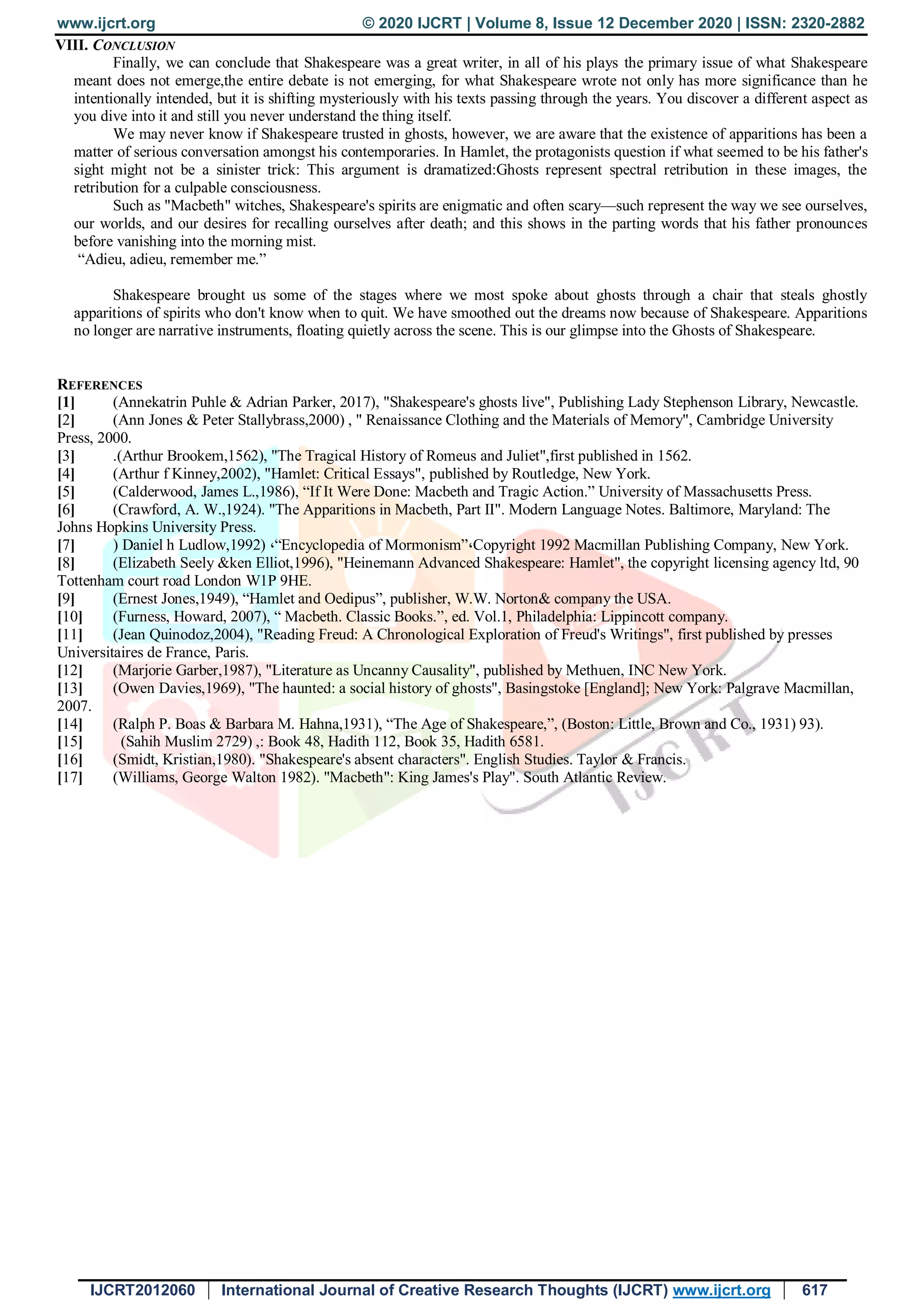 Ghosts in shakespear plays | PDF
