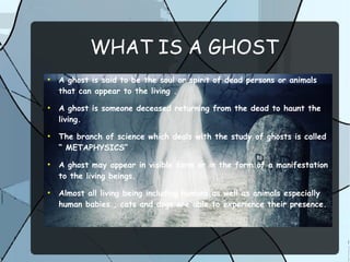Ghosts ppt | ODP