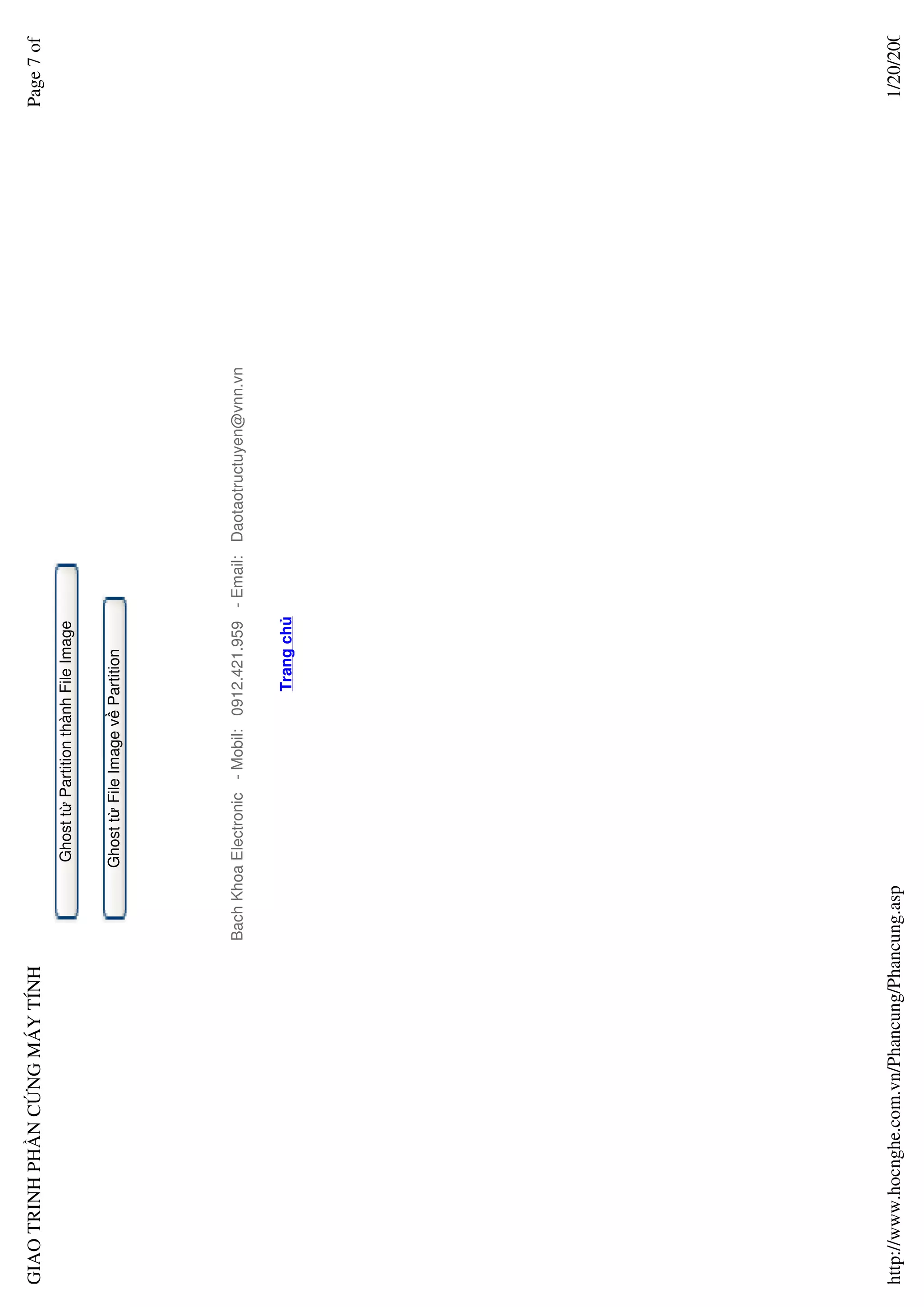 Ghost tu partition sang partition | PDF