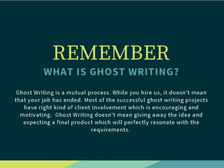 Ghost writing | PPTX