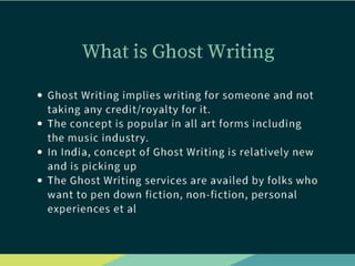Ghost writing | PPTX