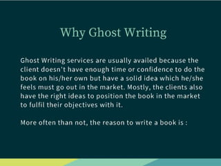 Ghost writing | PPTX