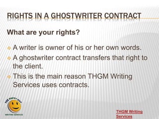 Ghostwriting contracts | PPT