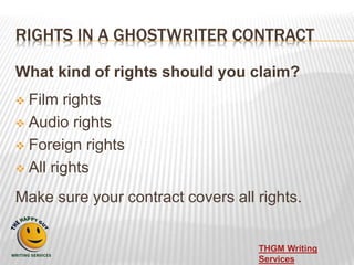 Ghostwriting contracts | PPT