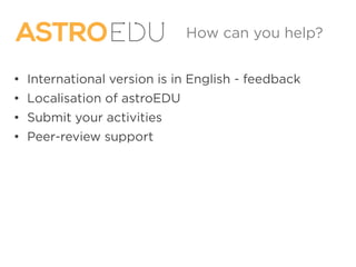 IAU astroEDU: an open-access platform for peer-reviewed astronomy education activities | PDF ...
