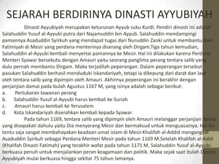 Dinasti ayyubiyah shidqi ghozi 8sba | PPT