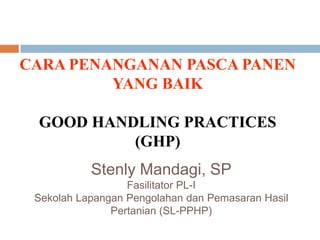 Good Handling Practices | PPTX