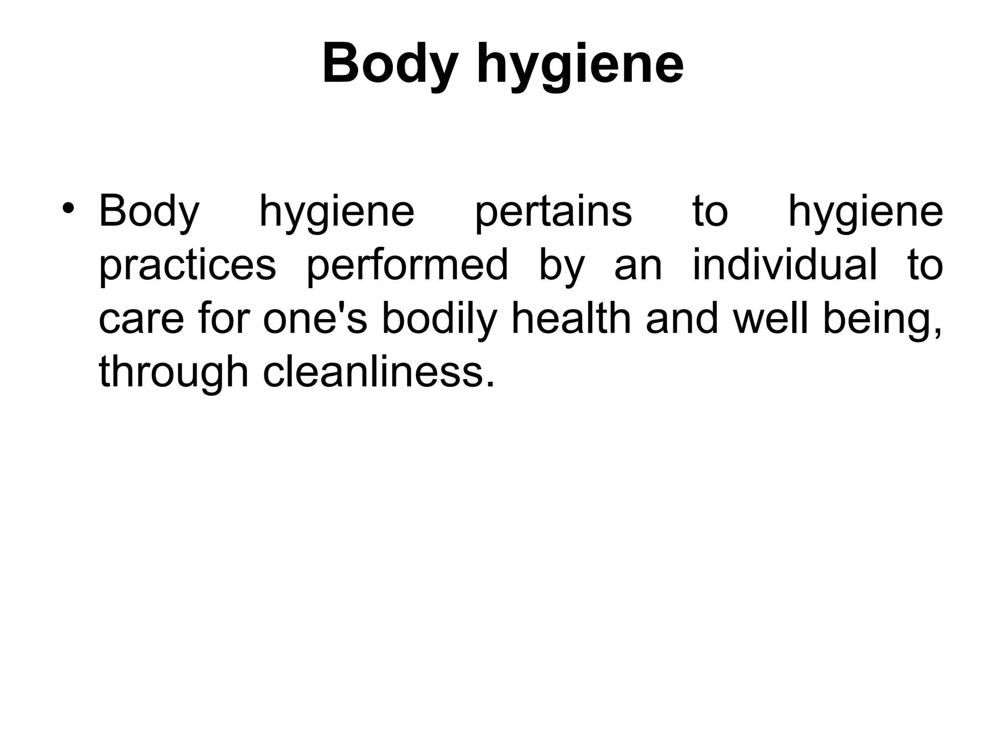 General Hygienic Practices Ppt