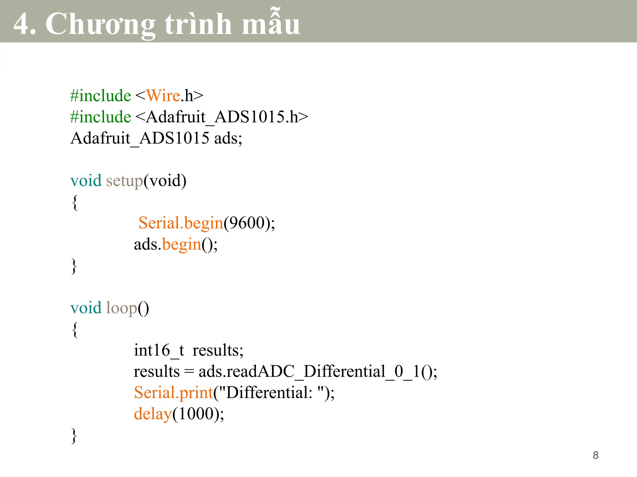 Chách Ghép nối ADC 16bit với Arduino theo chuẩn I2C | PPT