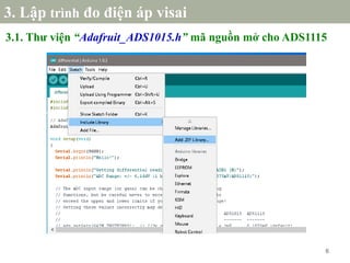 Chách Ghép nối ADC 16bit với Arduino theo chuẩn I2C | PPT