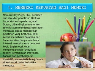 5 Manfaat Membaca | PPTX
