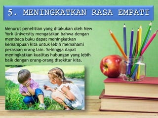 5 Manfaat Membaca | PPTX