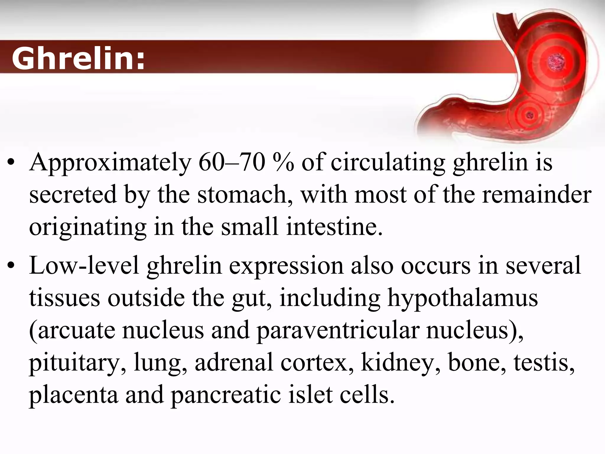 Ghrelin and Leptin hormones | PPTX