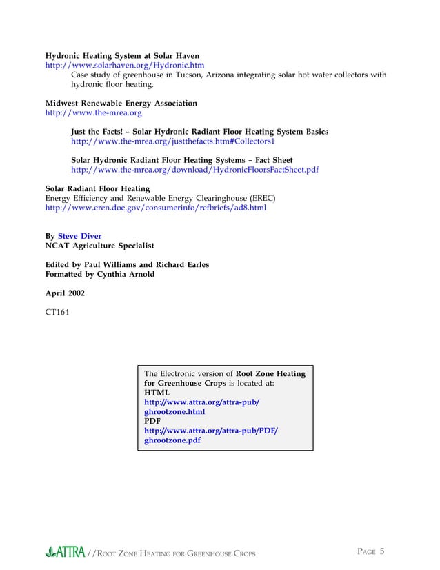 Root Zone Heating for Greenhouse Crops | PDF