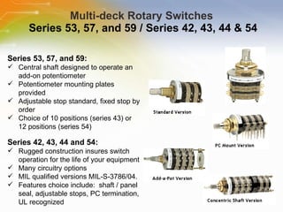 Rotary and Key Lock Switches | PPT | Radio Control | Hobbies & Interests