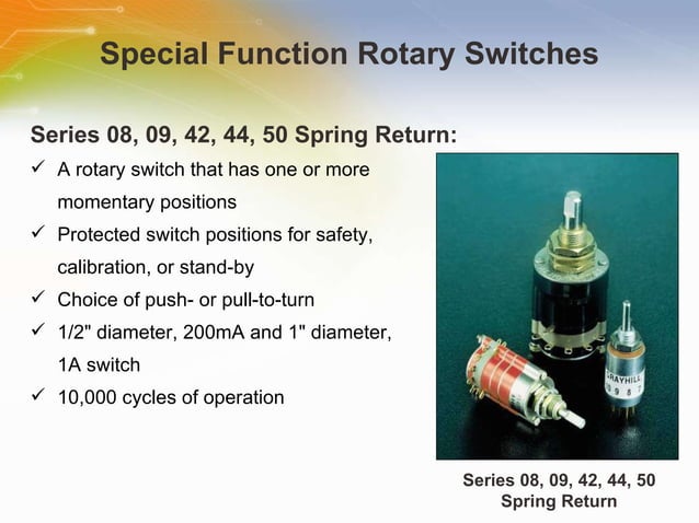 Rotary and Key Lock Switches | PPT