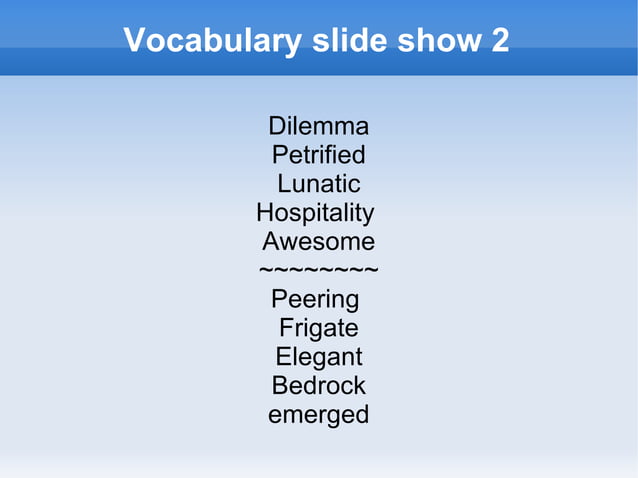 Great Horn Spoon Vocabulary 2 | ODP