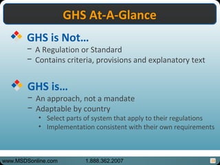 Globally Harmonized System of Classification and Labelling of Chemicals ...