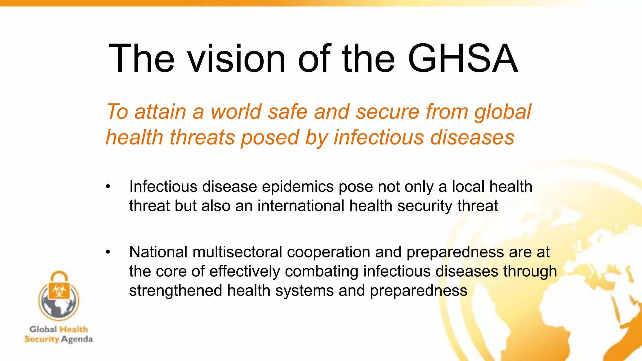 Global Health Security Agenda GHSA | PPTX