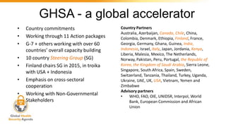 Global Health Security Agenda GHSA | PPTX
