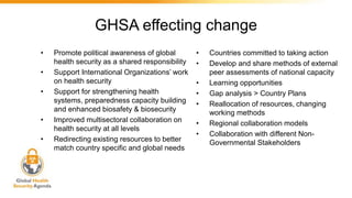 GHSA Global Health Security Agenda general presentation | PPTX