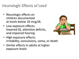 Ghs and lead safety | PPTX