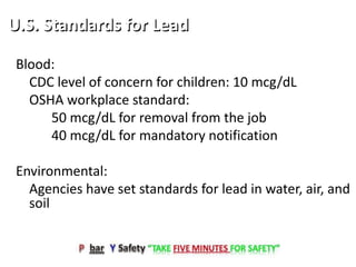 Ghs and lead safety | PPTX