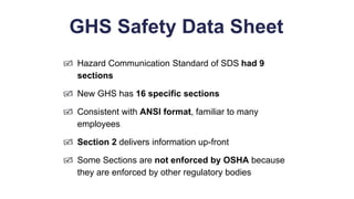 HazCom 2012 Changes Introduced by the GHS: Upcoming Changes and Your ...