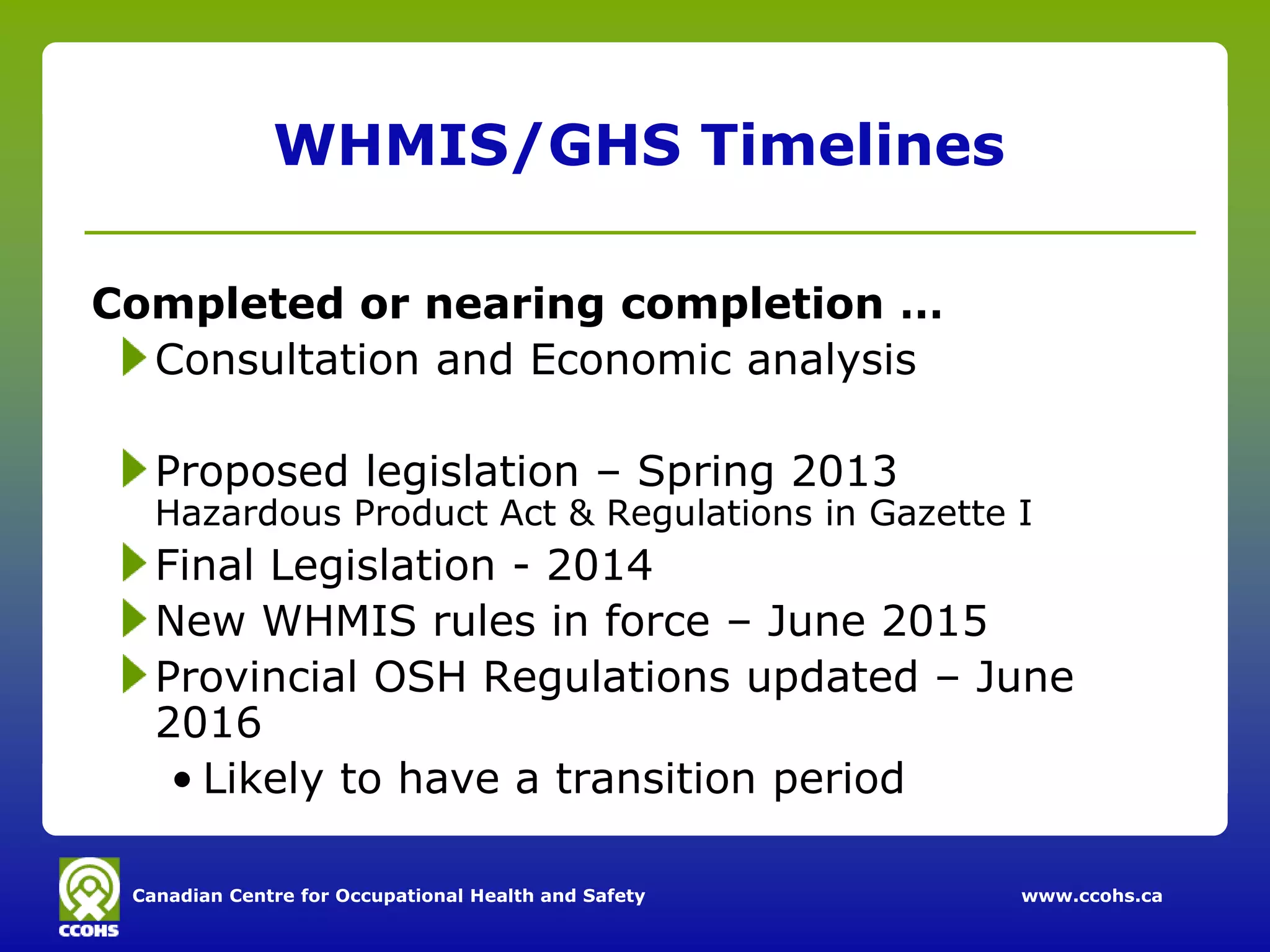 WHMIS After GHS for Employers | PDF