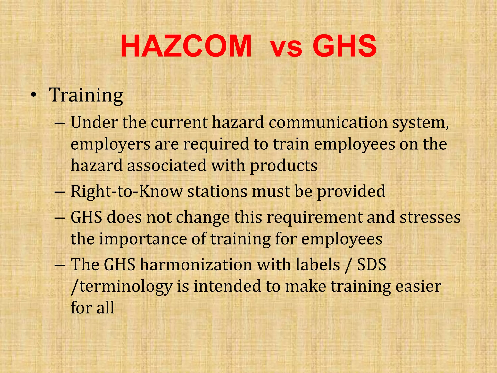 GHS presentation | PPTX