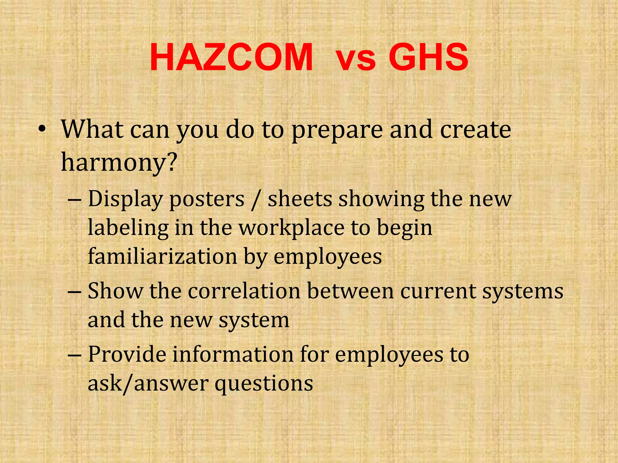 GHS presentation | PPTX