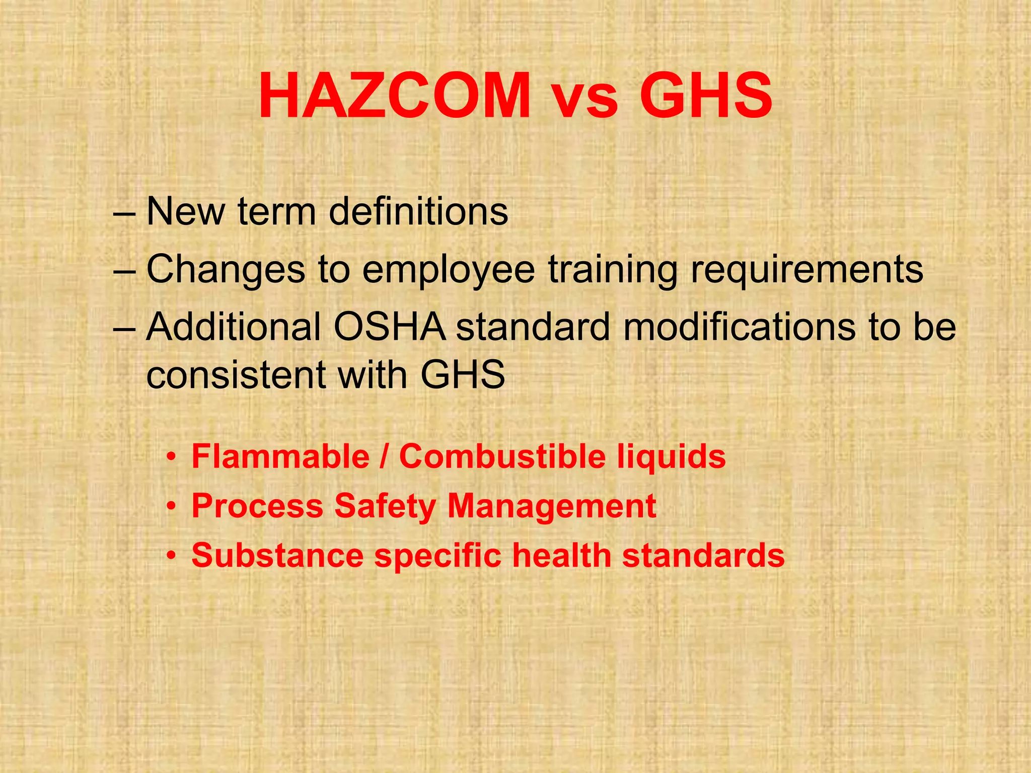 GHS presentation | PPTX