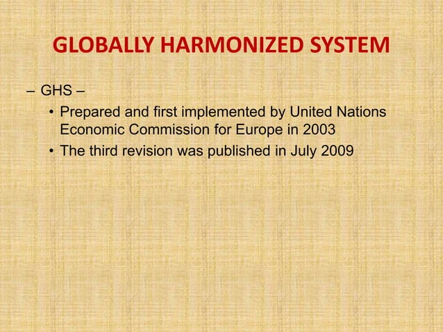 GHS presentation | PPTX | Chemistry | Science