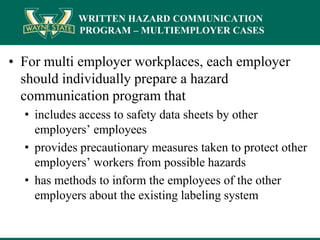 GHS Training & hazard communication material | PPTX