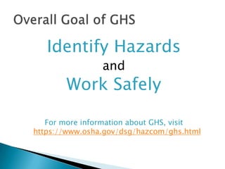 Ghs training for all sckmc staff | PPTX