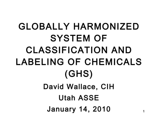 Ghs Update 2009 | PPT