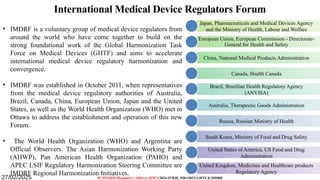 Global Harmonization Task Force (GHTF) and International Medical Device ...