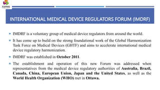 International Medical Device Regulators Forum | PPTX
