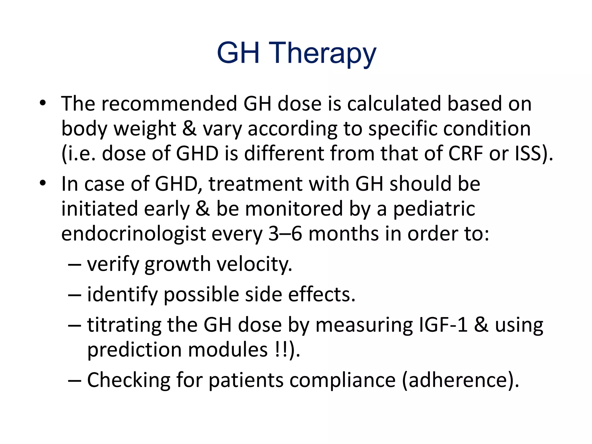 Growth hormone therapy | PDF