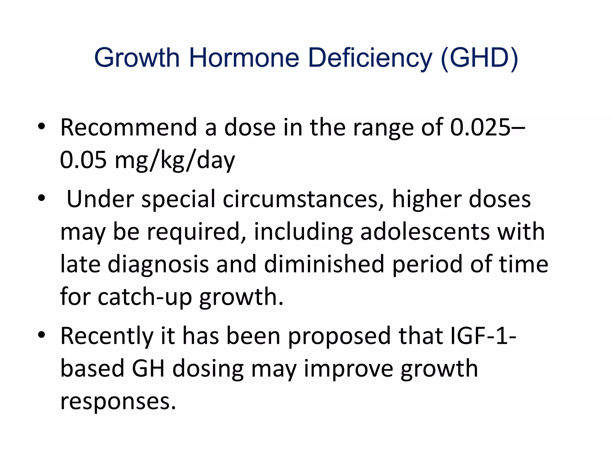 Growth hormone therapy | PDF