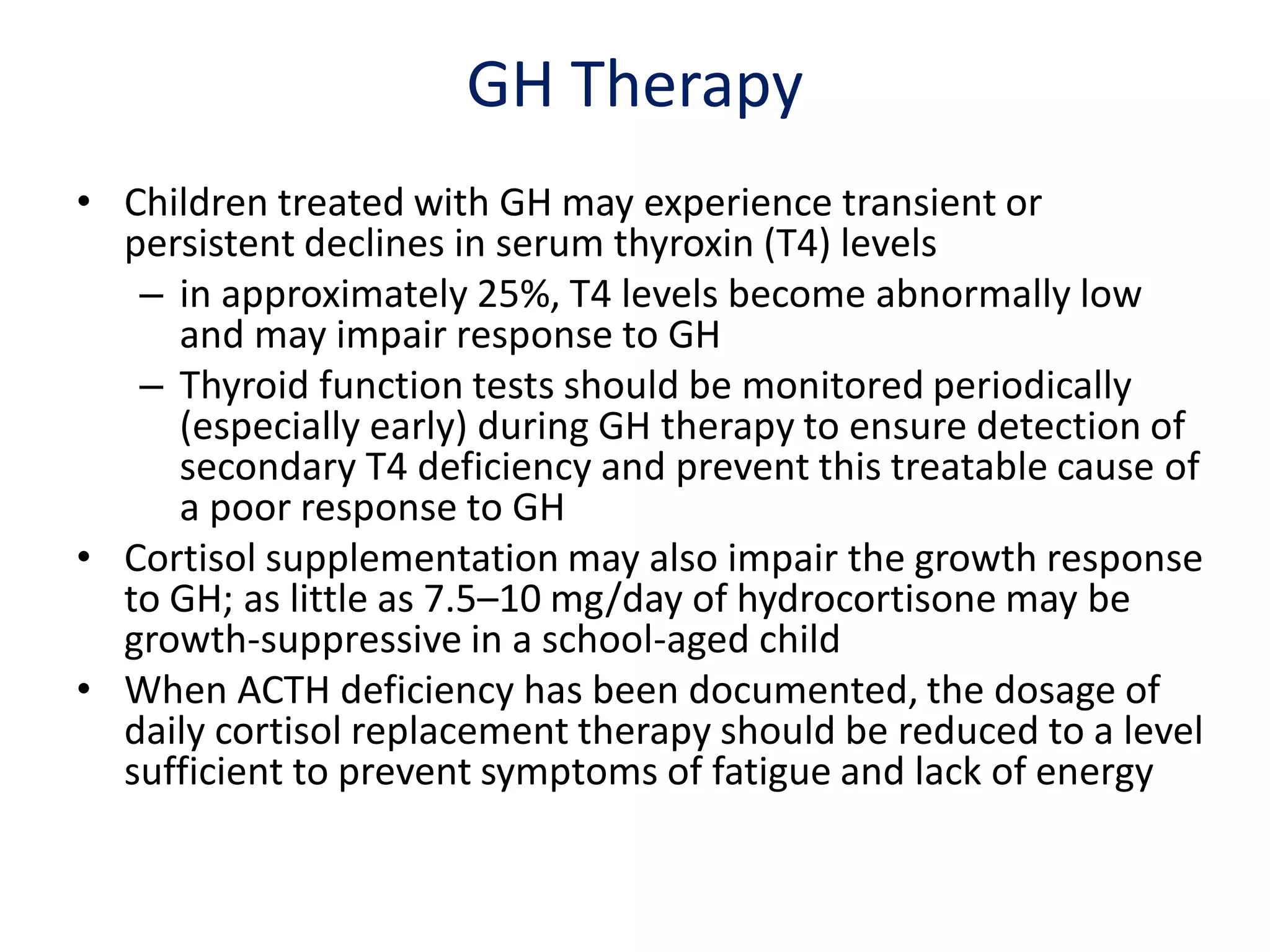 Growth hormone therapy | PDF