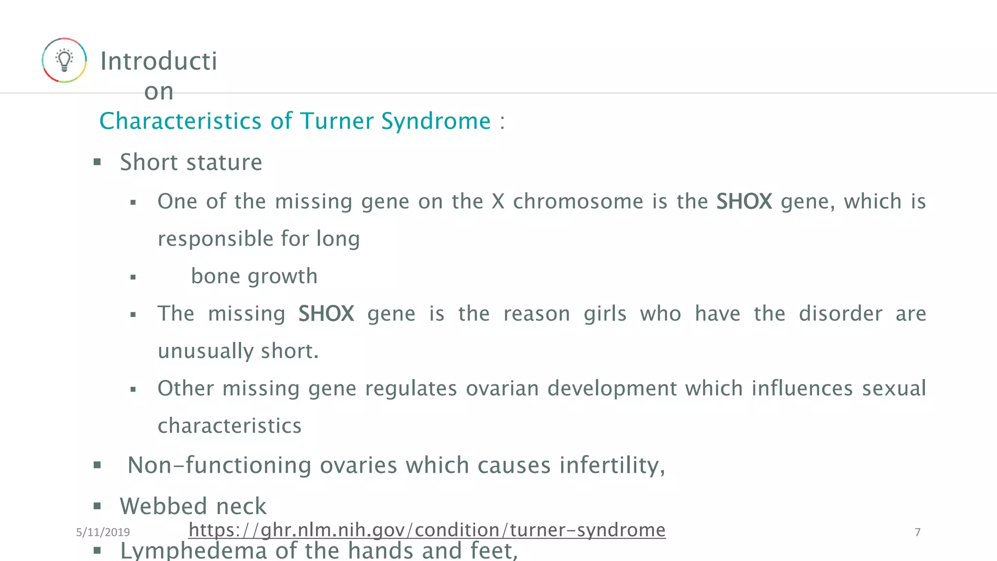 Gh therapy turner syndrome by swathi lakshmi | PPTX