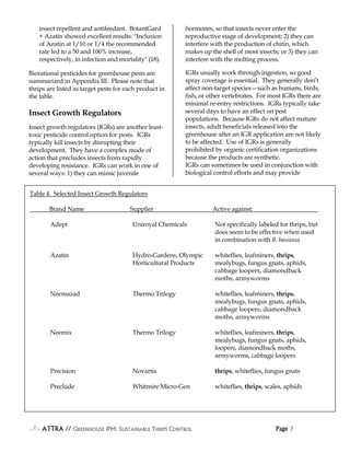 Greenhouse IPM: Sustainable Thrips Control | PDF