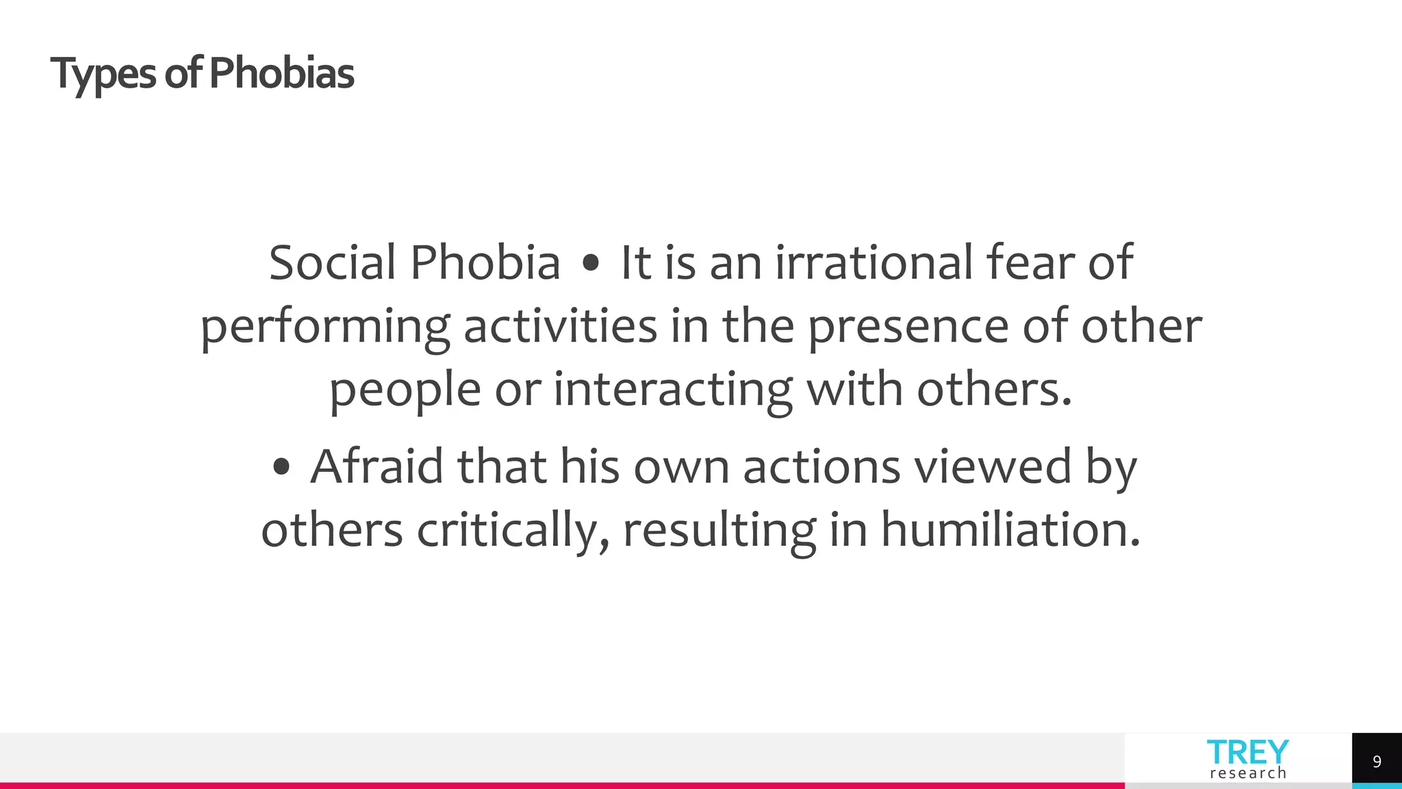 Phobia, definition, causes, effects, and more | PPT