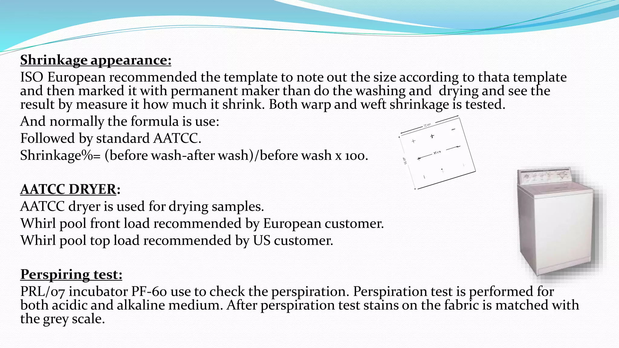 Quality control and testing in wet Processing | PPTX