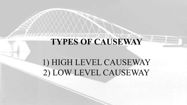 LOW LEVEL & HIGH LEVEL CAUSEWAY | PPTX | Science
