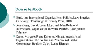 GHUN 803 Lecture 1 International Organizations.pptx