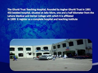 Ghurki trust teaching hospital project (project management) | PPTX