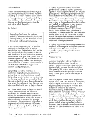 Organic Greenhouse Vegetable Production | PDF